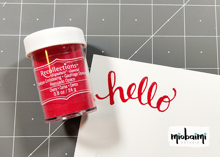 Explicando la técnica del embossing