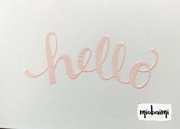 Explicando la técnica del embossing