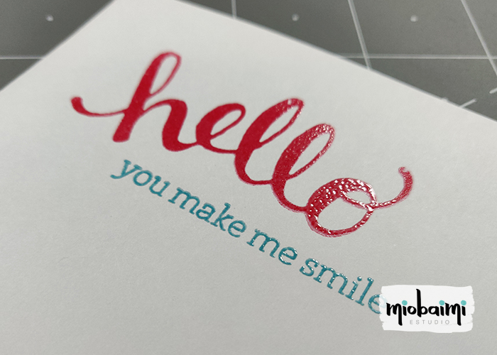 Explicando la técnica del embossing